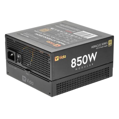 Vida 850W Heracles Black ATX 3.1 Gaming PSU, 80+ Gold, Fully Modular ...