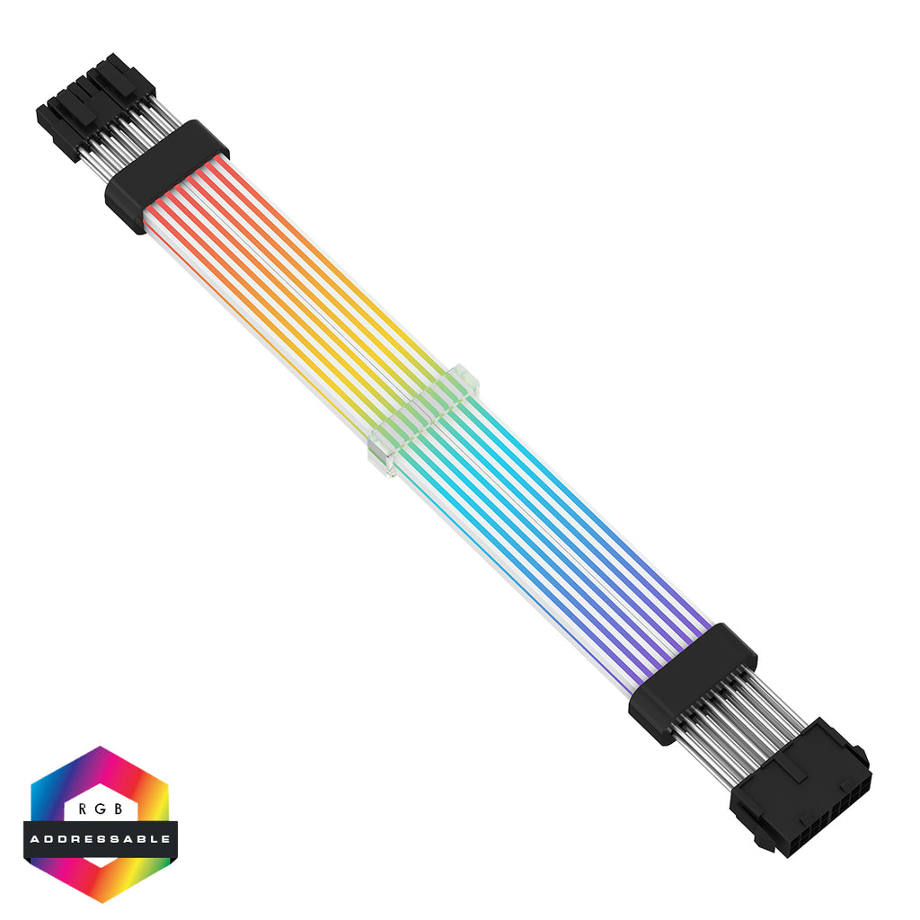 CIT Pro 2 x 8-Pin GPU ARGB Motherboard Extension Cable – Lightning ...