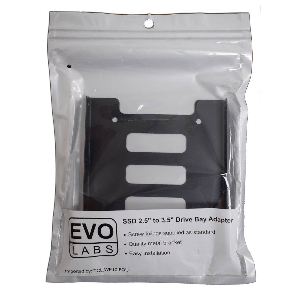 Evo Labs Single Metal SSD/HDD 2.5" to 3.5" Drive Bay Adapter ...